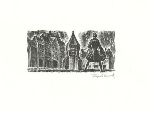 Frankenstein Village Scene | The Old Print Shop