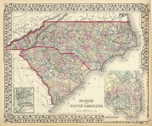 North and South Carolina. | The Old Print Shop