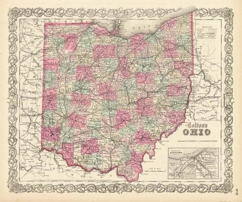 Colton's Ohio. | The Old Print Shop