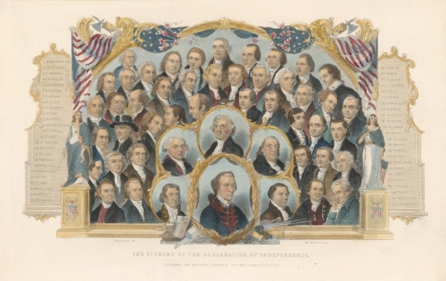 Signers of the Declaration of Independence. The, | The Old Print Shop