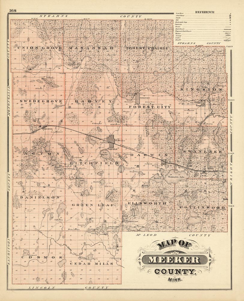 Map of Meeker County, Minn. | The Old Print Shop