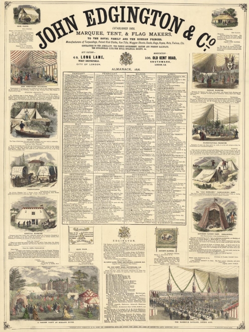 John Edgington & Co. Marquee, Tent, & Flag Makers, to the Royal Family ...