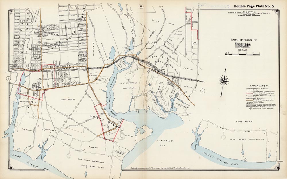 Part of Town of Islip. (Great River and Oakdale) | The Old Print Shop