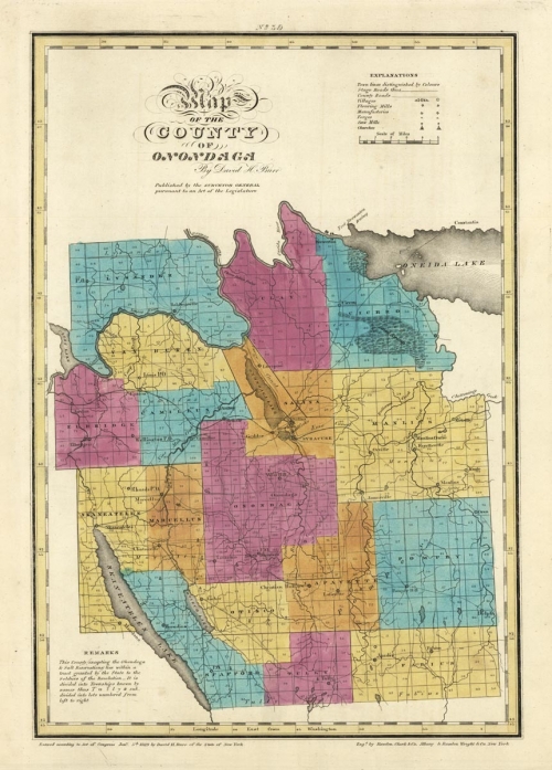 Map of the County of Onondaga. | The Old Print Shop