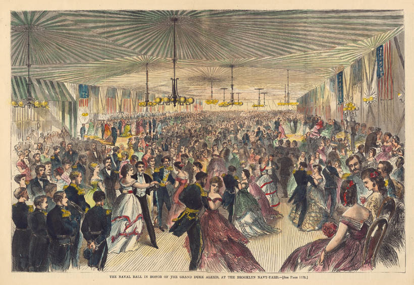 Naval Ball in Honor of the Grand Duke Alexis, At the Brooklyn Navy-Yard ...