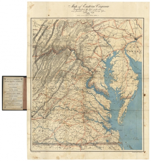Map of Eastern Virginia Compiled from the best authorities and printed ...
