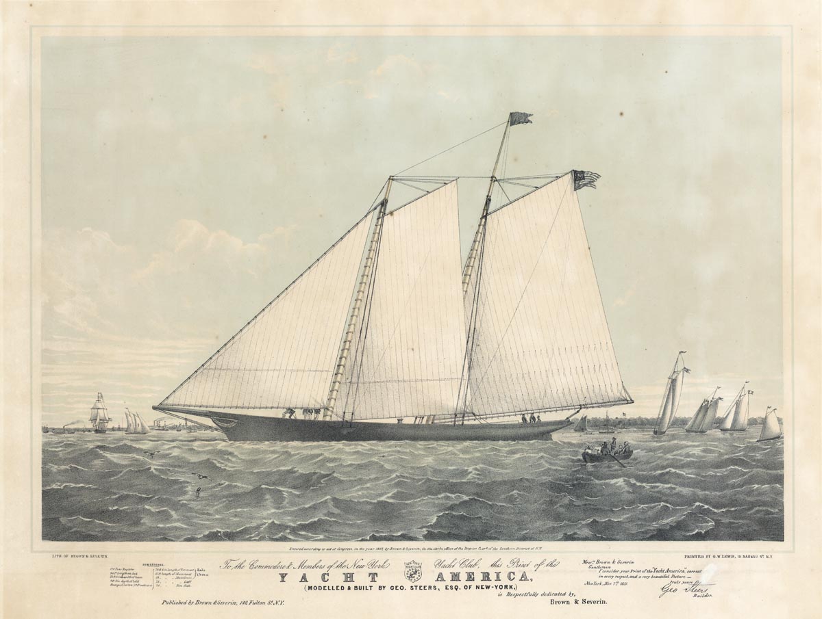 To the Commodore & Members of the New-York Yacht Club, this Print of ...