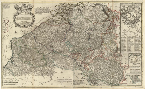 Les Provinces des Pays-Bas Catholique ou. A Most Exact Map of Flanders ...