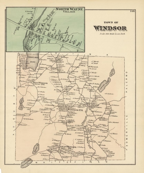 Town of Windsor : North Wayne Village. | The Old Print Shop